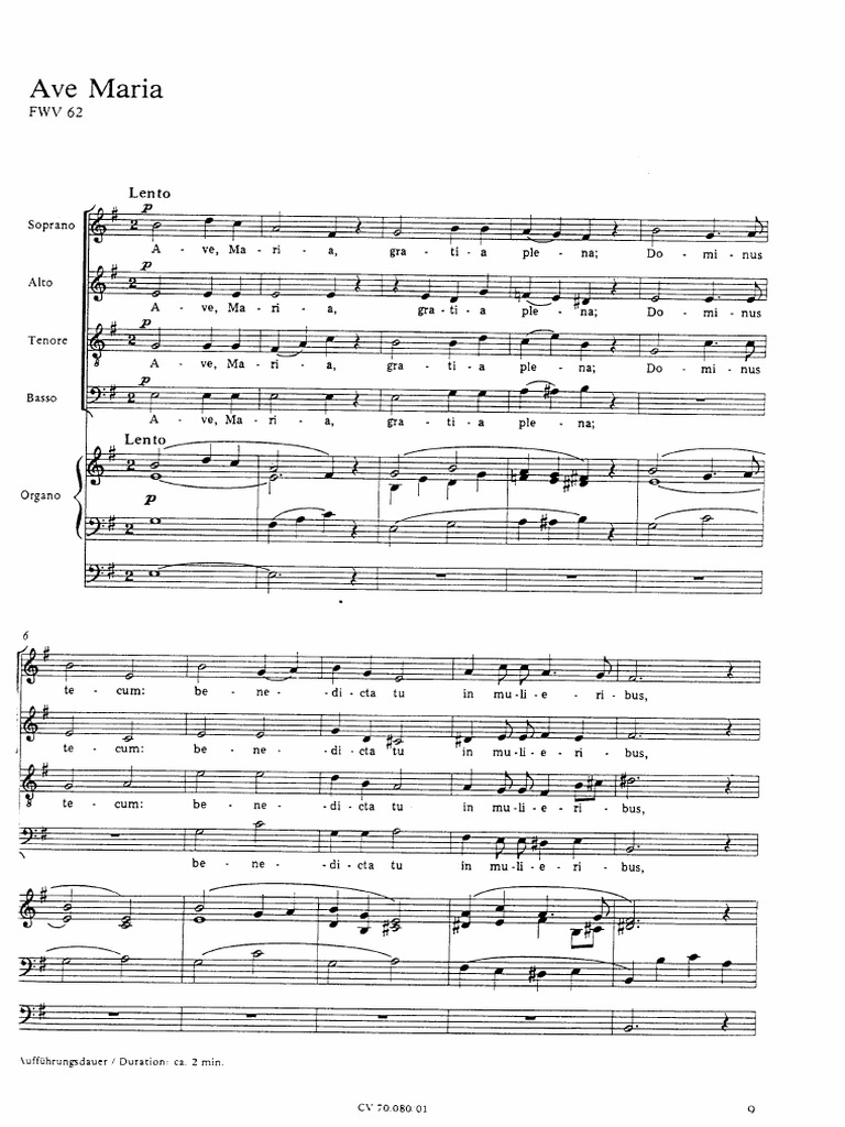 Ave Maria - Cesar Franck | PDF