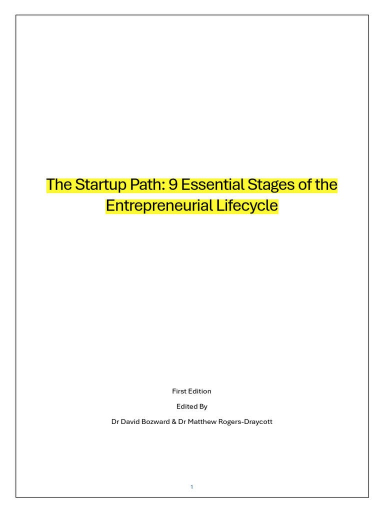 2024 VVVVVVV The Startup Path 9 Essential Stages of The Entrepreneurial ...