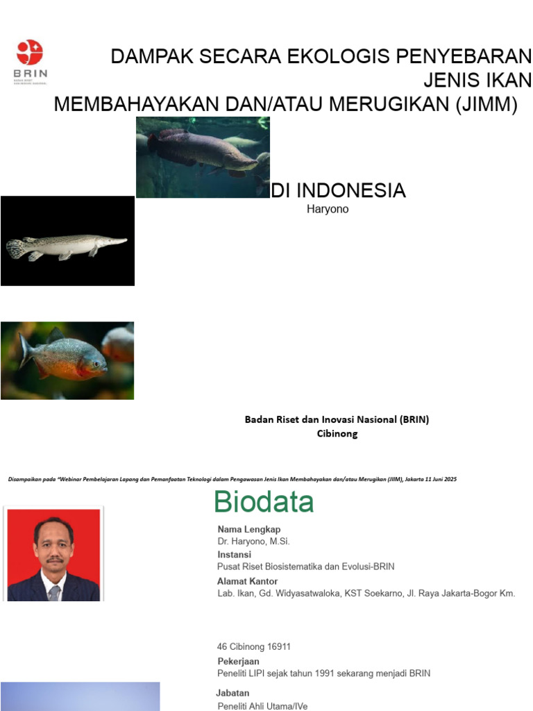 Dampak Ekologis Ikan Invasif di Indonesia | PDF