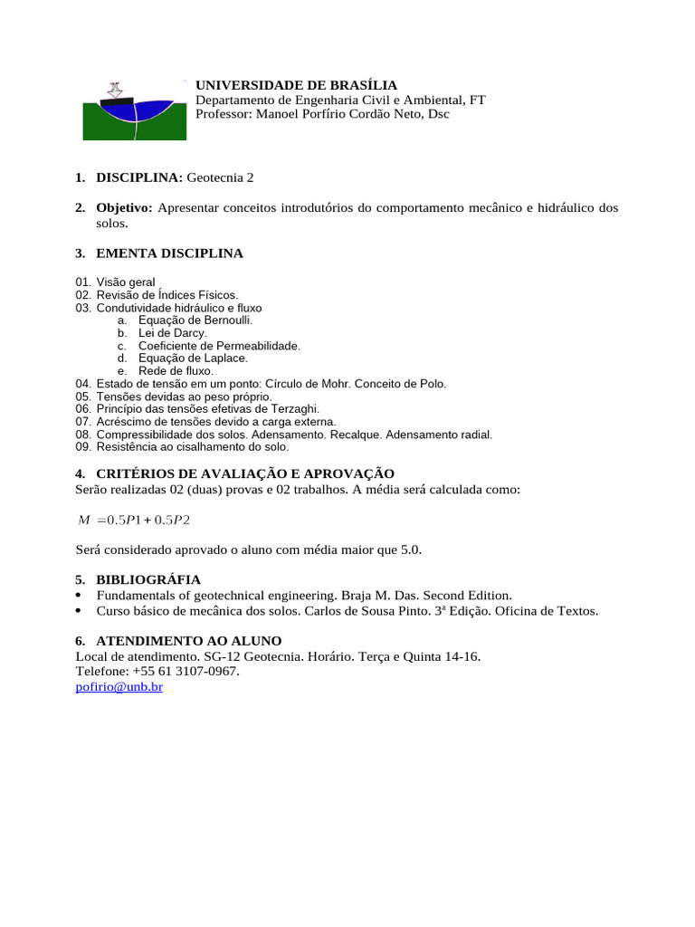 Programa Do Curso | PDF