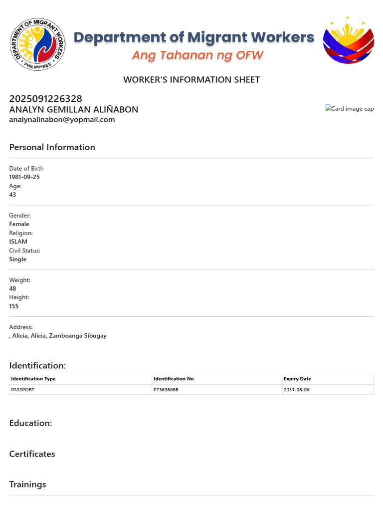 Analyn Gemillan Aliñabon Ereg | PDF