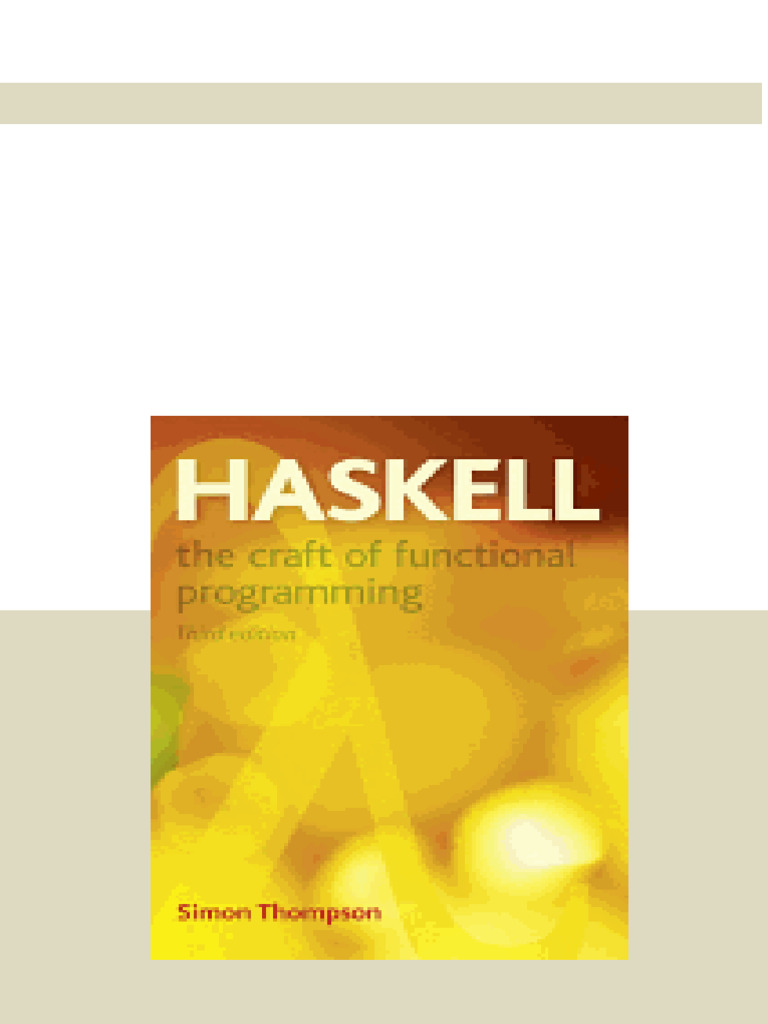 Haskell The Craft of Functional Programming | PDF