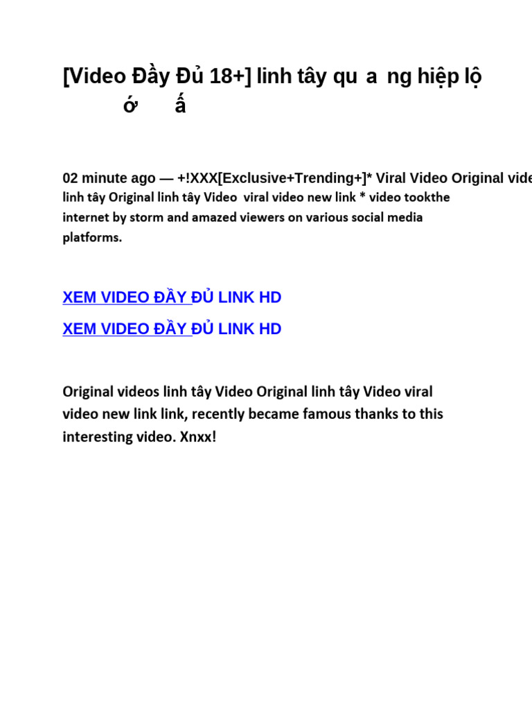 Linh Tay and Hiep 18++ viral Sex Video original clip Linh Tay | PDF