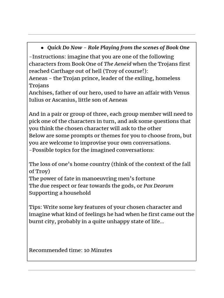 Role Play Conversation Sheet | PDF