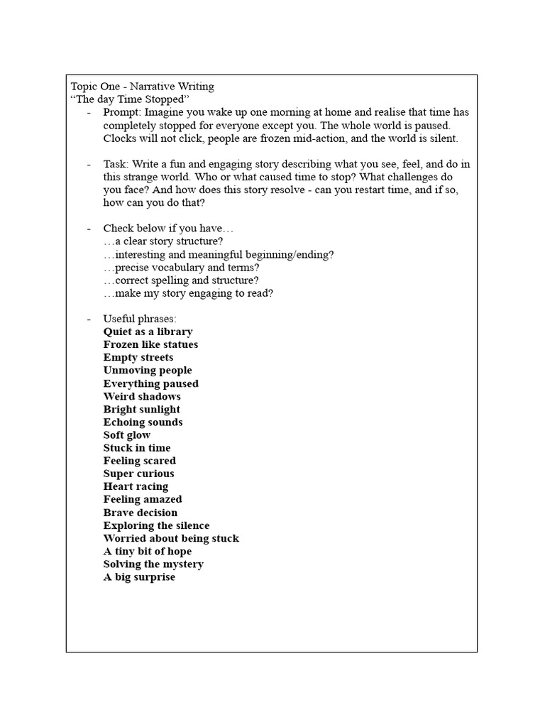 Writing Extension Class Outline | PDF