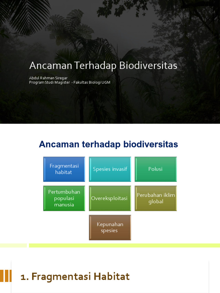 Ancaman Fragmentasi dan Spesies Invasif | PDF