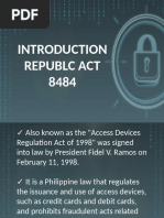 RA 8484 - Access Devices Act | PDF | Credit Card | Fee