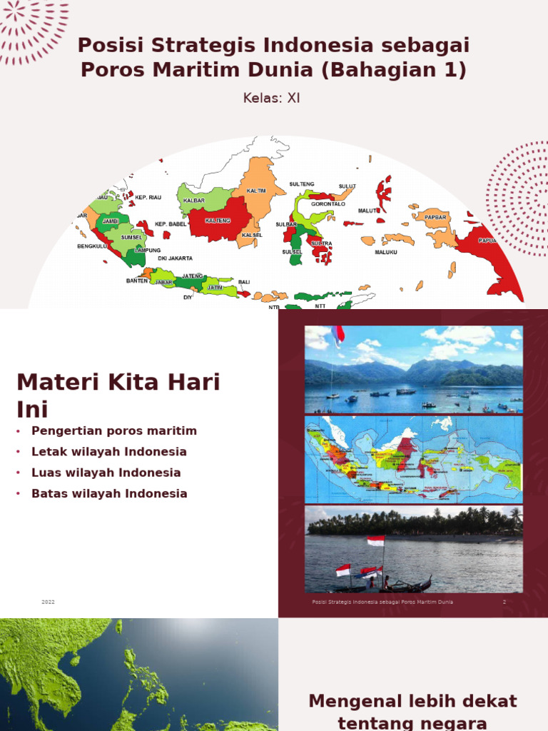Posisi Strategis Indonesia Sebagai Poros Maritim Dunia (Bahagian 1) | PDF
