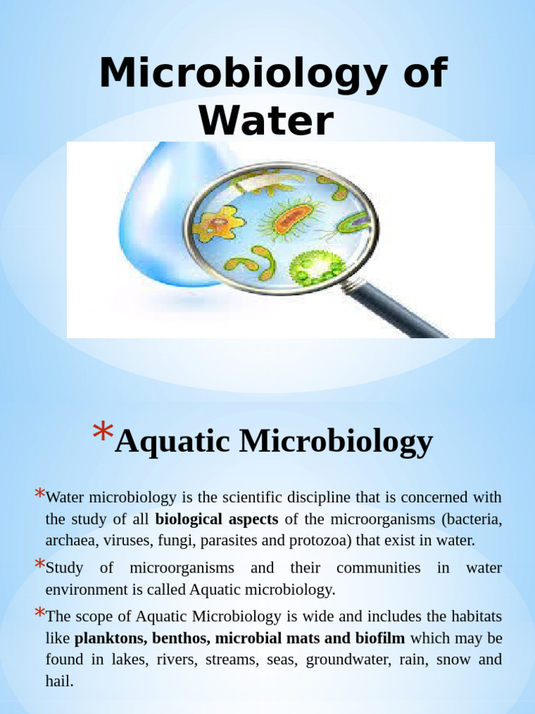 Aquatic Microbiology and Water Diseases | PDF | Infection | Mosquito