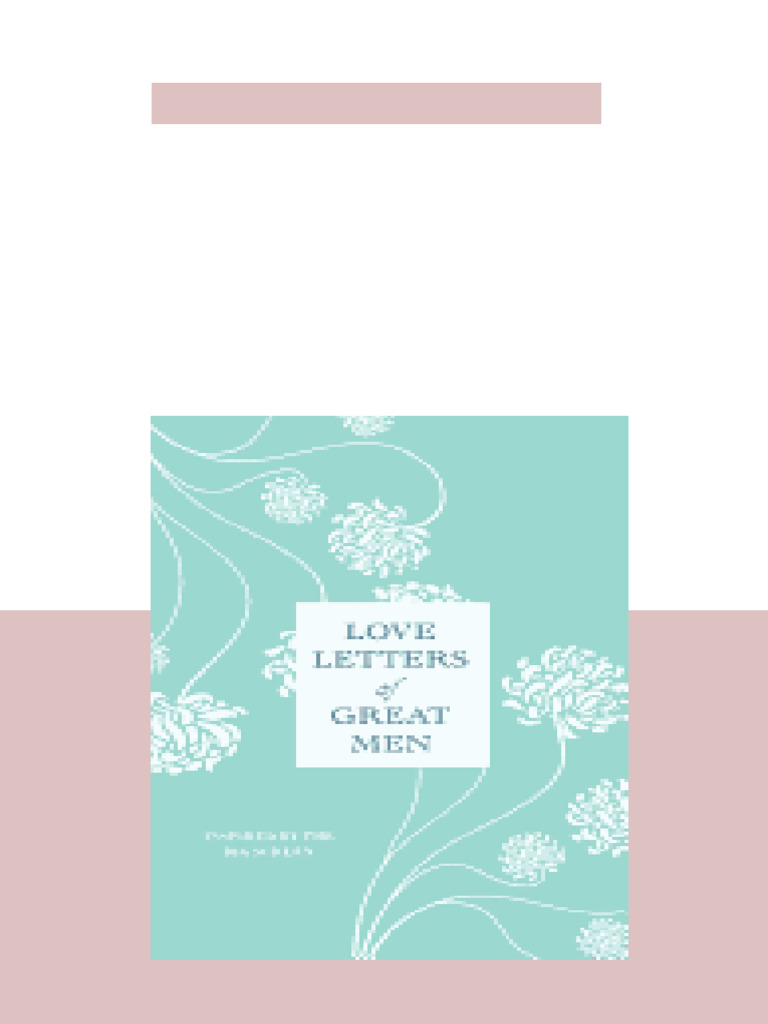 Love Letters of Great Men | PDF | Project Gutenberg | Books