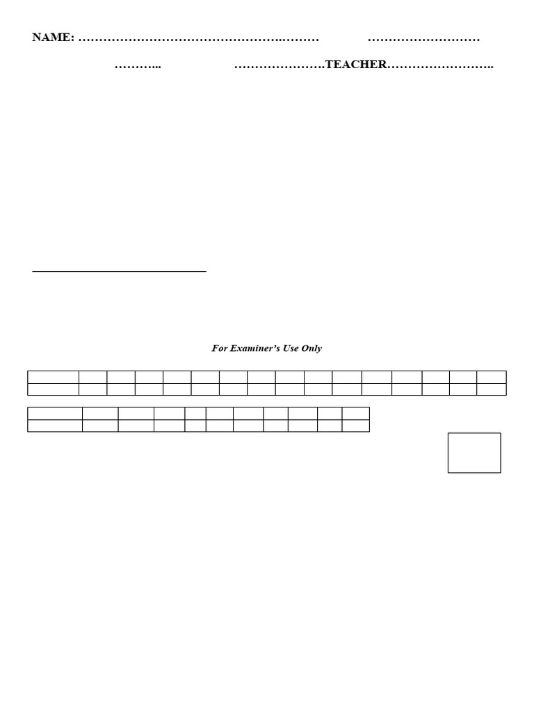 Form 3 Business April 2024 | PDF | Economies