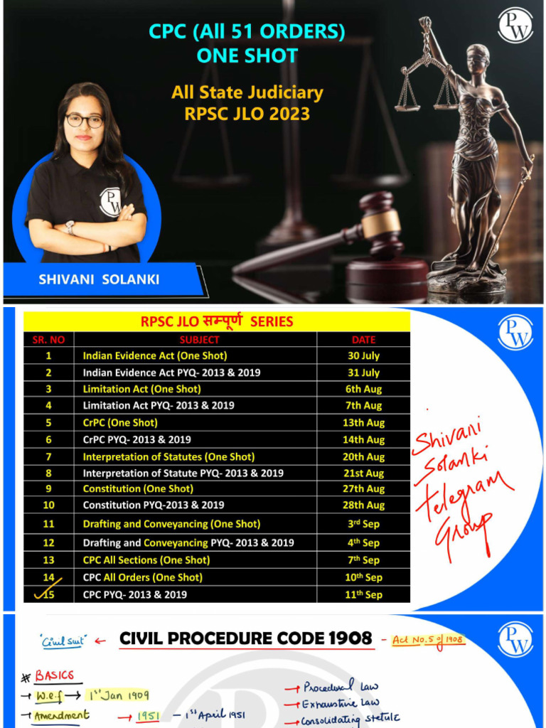Orders CPC I | PDF