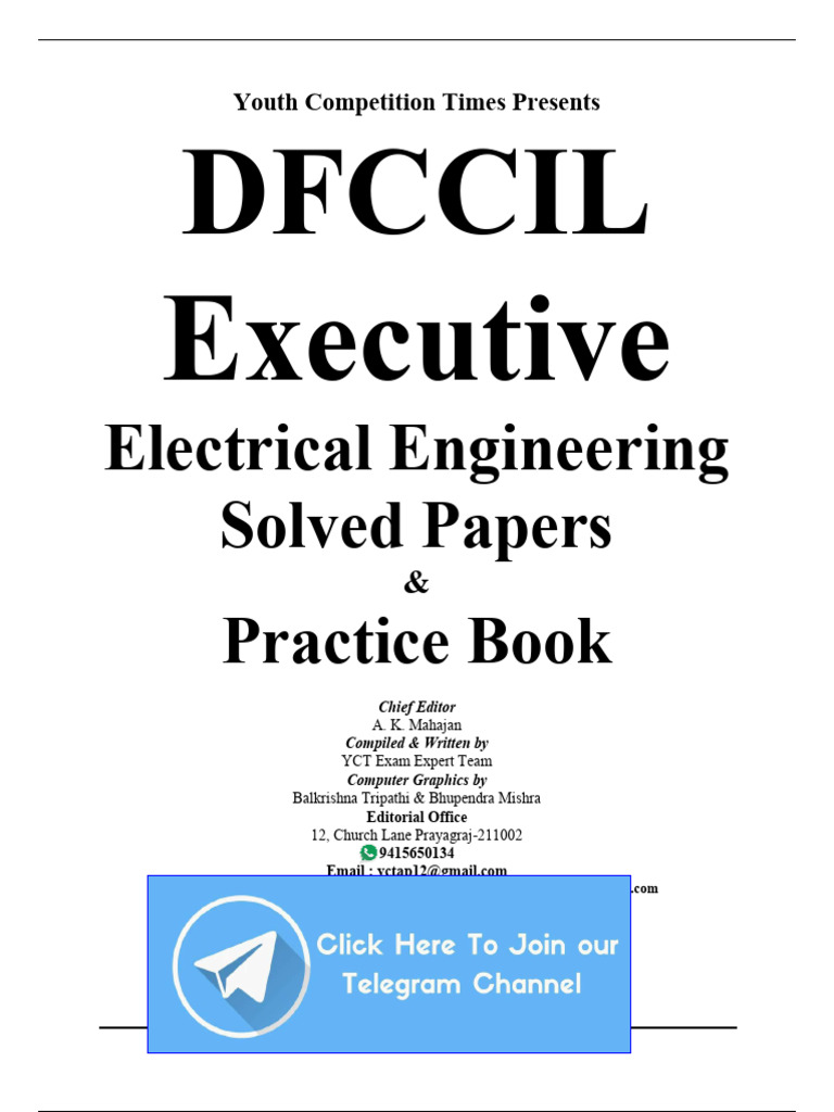 DFCCIL Executive Electrical Solved Papers | PDF | Electromagnetic ...