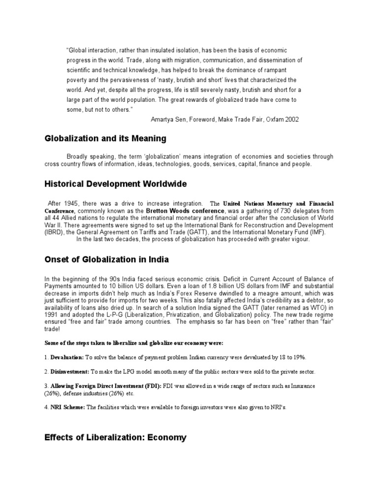 Globalization | PDF | Globalization | Multinational Corporation