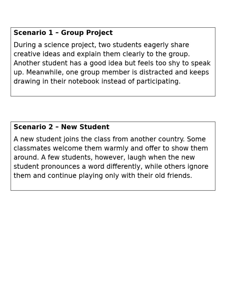 Scenarios | PDF