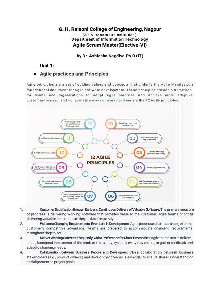 Agile Principles and Process Models Overview | PDF | Software ...