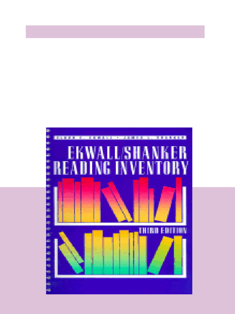 Ekwall Shanker Reading Inventory | PDF | Ishmael | God