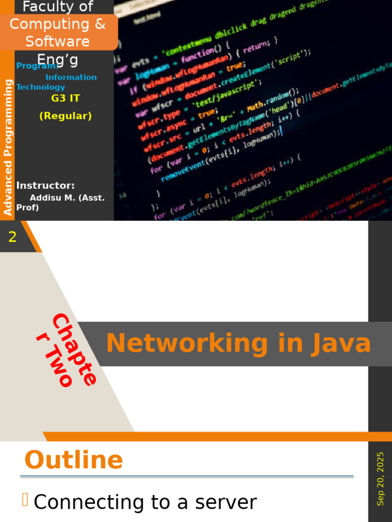 Java Networking and Socket Programming | PDF | Network Socket | Port ...
