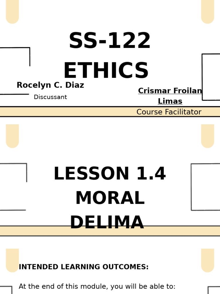 Understanding Moral Dilemmas in Ethics | PDF
