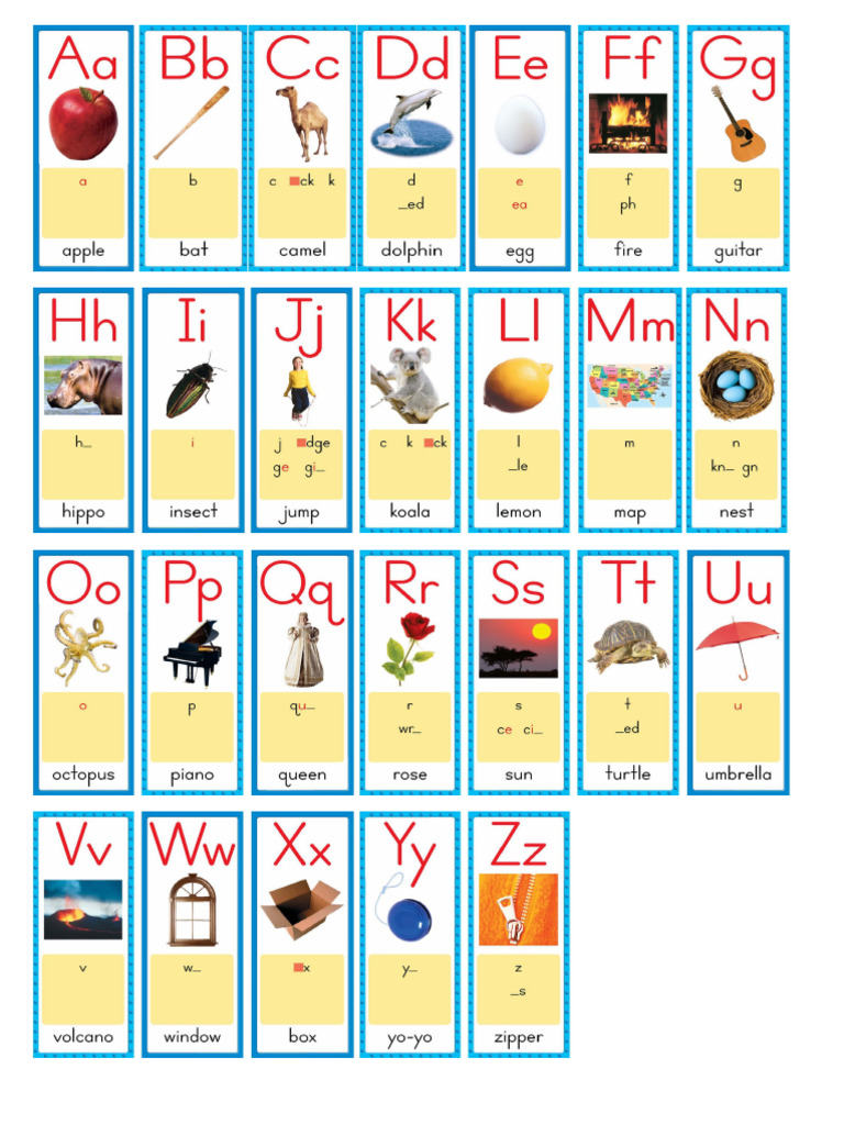 Wonders Sound Spelling Cards | PDF