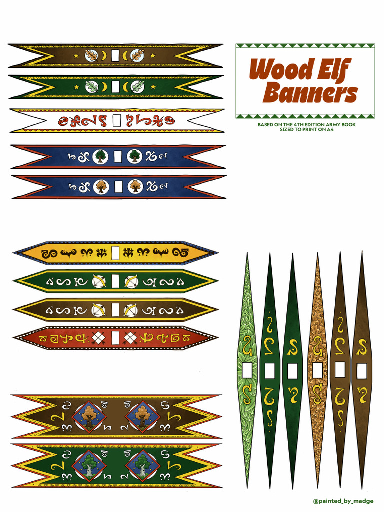 Painted by Madge - Wood Elf Banners | PDF