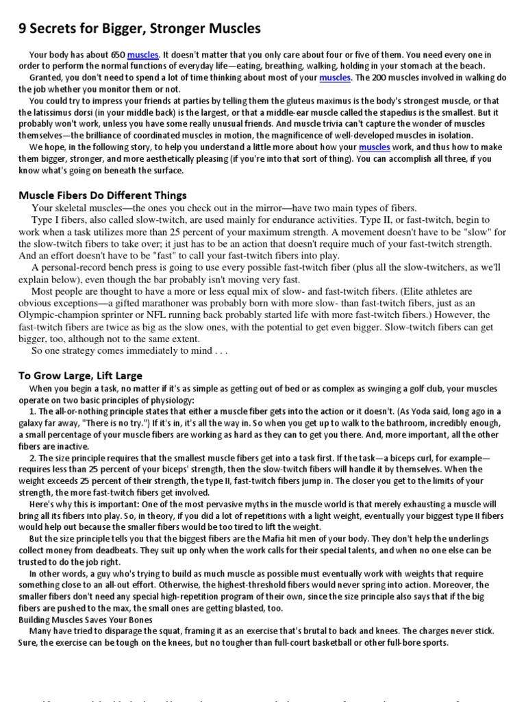 Fast vs. Slow Twitch Muscle Insights | PDF | Human Anatomy | Sports