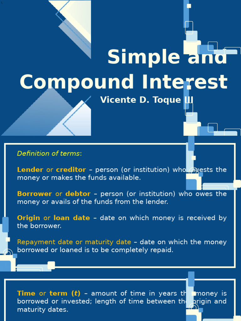 Simple and Compound Interest Guide | PDF | Interest | Compound Interest