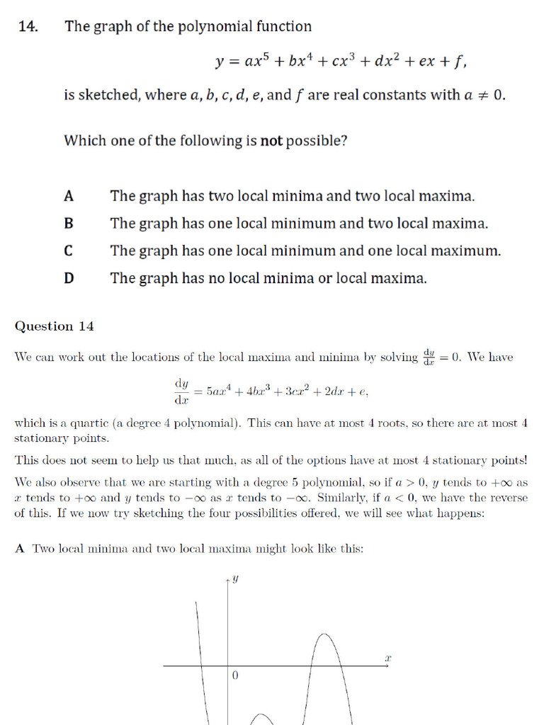 TMUA Calculus Paper 2 | PDF