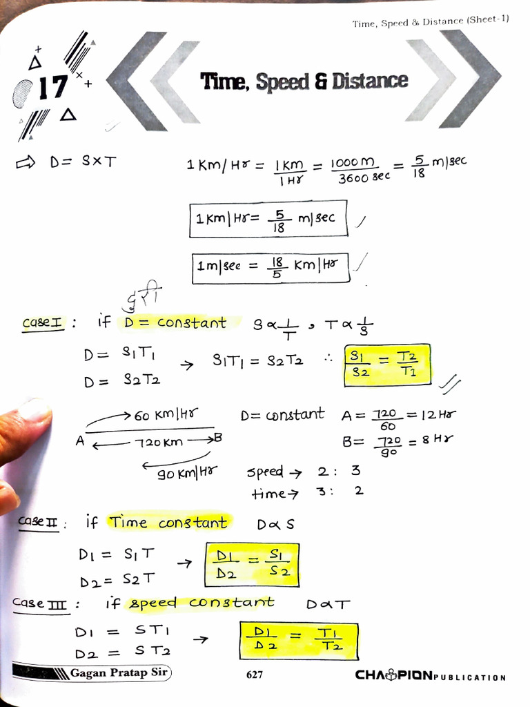 Time Speed and Distance | PDF