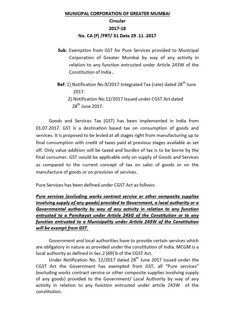 Pure Services | PDF | Value Added Tax | Taxes