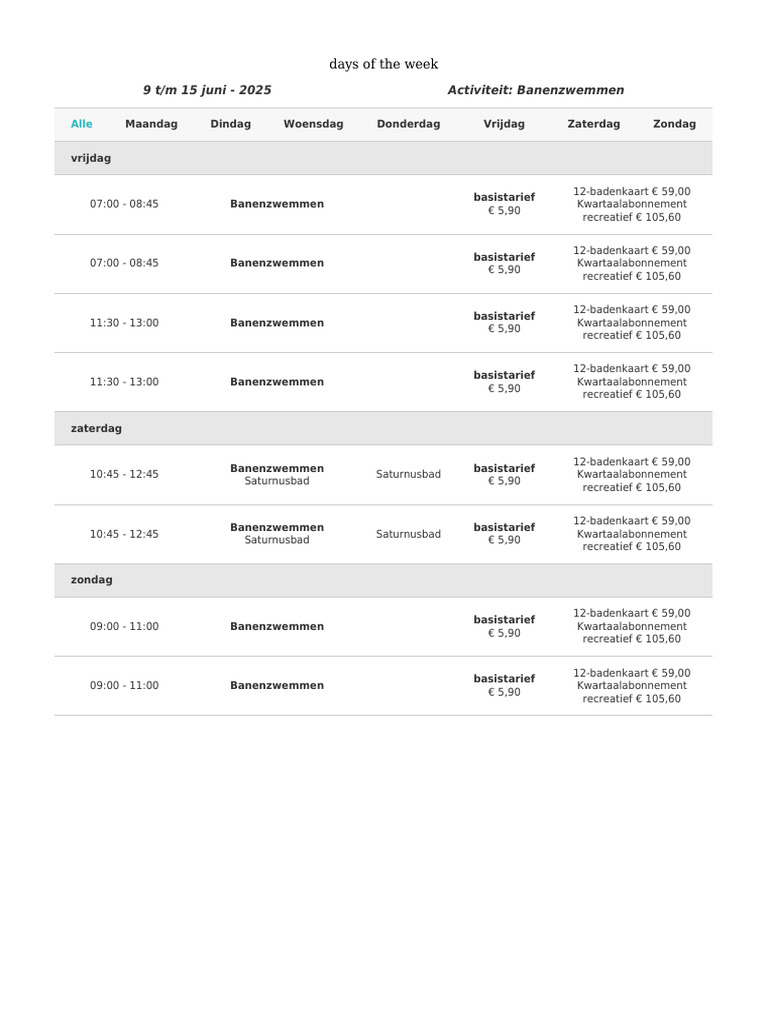 Sro Schedule | PDF