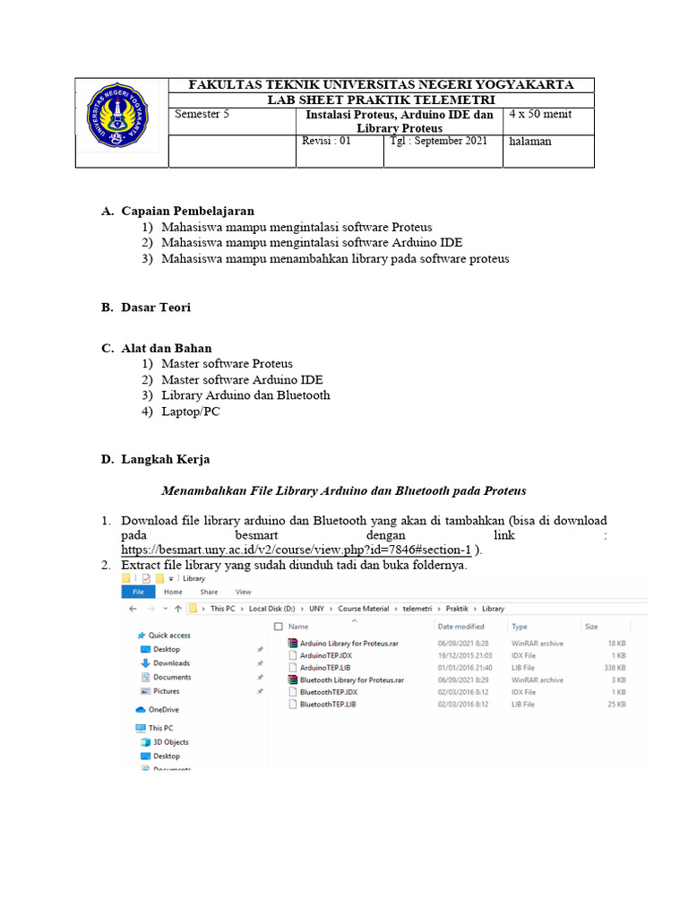 Daring-Menambahkan Library Proteus | PDF