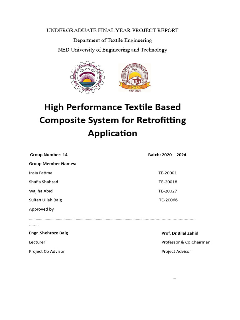 High Performance Textile Composite For Retrofitting Application FYP 2-1 ...