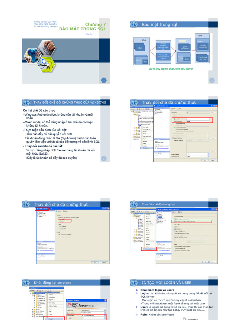Bảo mật trong sql | PDF