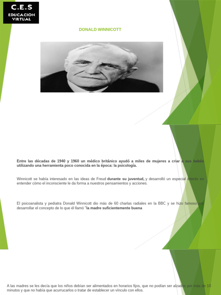 Donald Winnicott: La madre suficientemente buena | PDF | Sicología ...