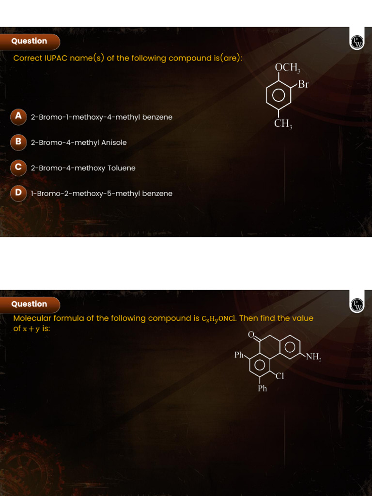 IUPAC Naming and Structure Analysis | PDF | Carbon Compounds | Organic ...