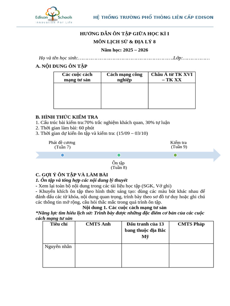 HDOT- LỊCH SỬ 8 - GKI - 25.26 | PDF