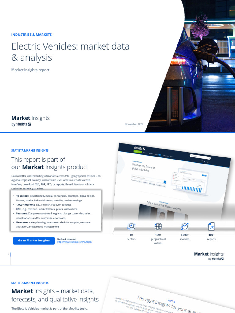 Statista - EV Market Data & Analysis | PDF | Electric Vehicle | Plug In Hybrid