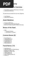 Complete List of 206 Human Bones | PDF | Vertebra | Toe