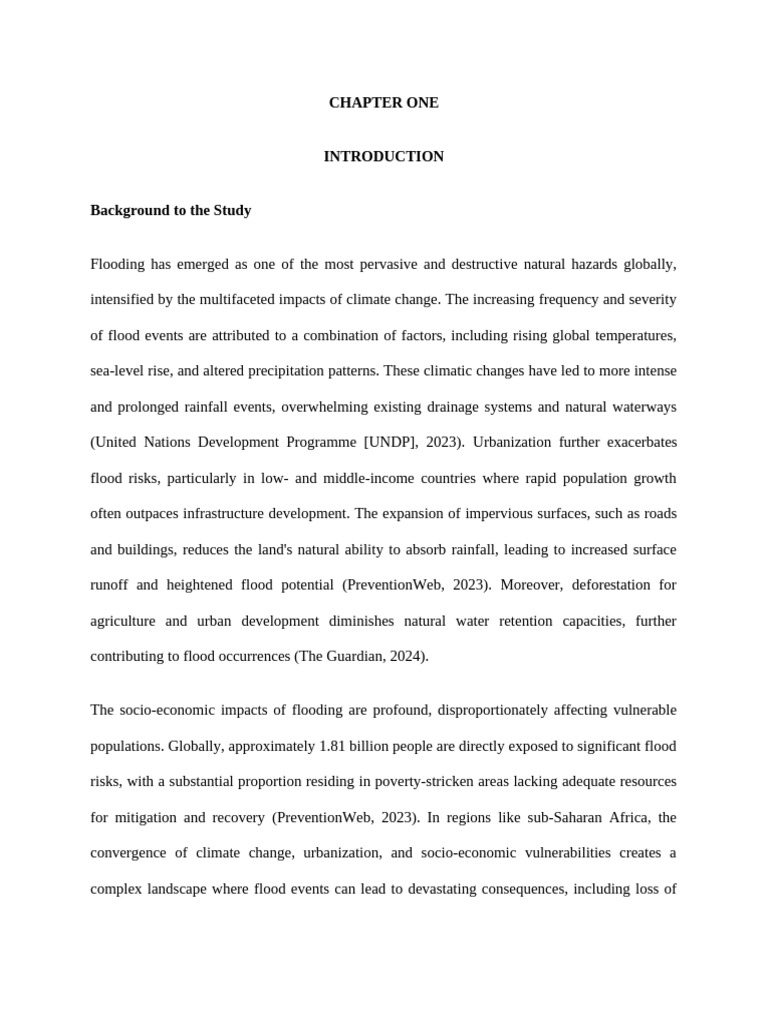Chapter One - Indigenous Knowledge On Flood MGT | PDF | Flood | Climate ...