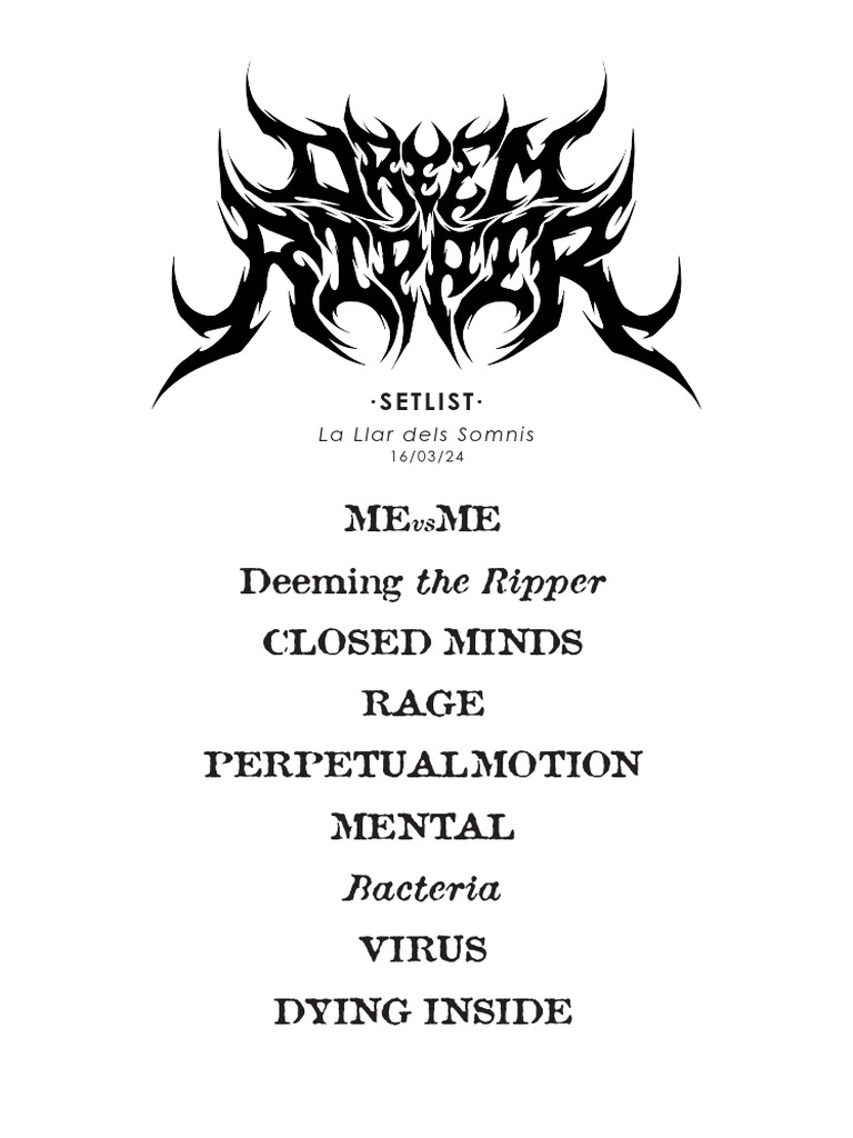 SETLIST 2024 LaLlarDelSomnis | PDF