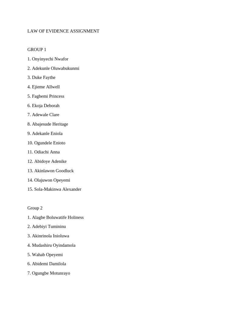 Evidence Group Assignment | PDF | Chess Theory | Chess Openings