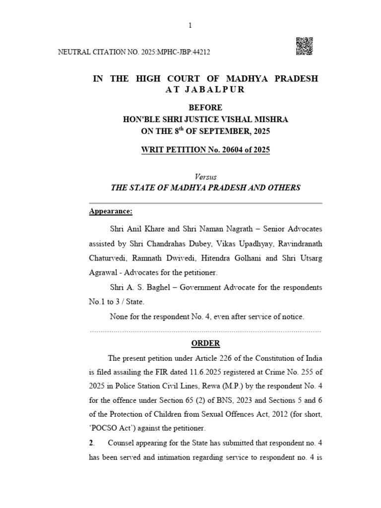 Quashing FIR Against Senior Advocate | PDF | Criminal Procedure In ...