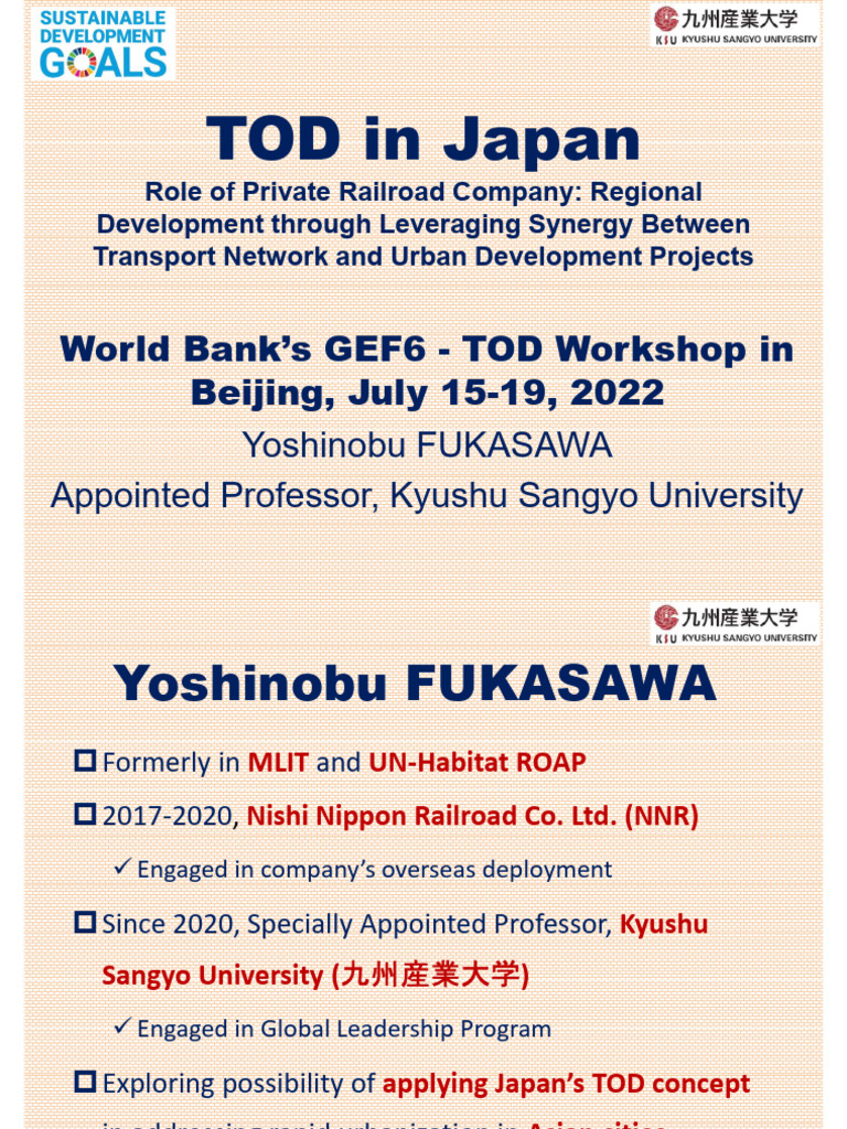 Japan's TOD: Private Railroads & Urban Growth | PDF | Rail Transport ...