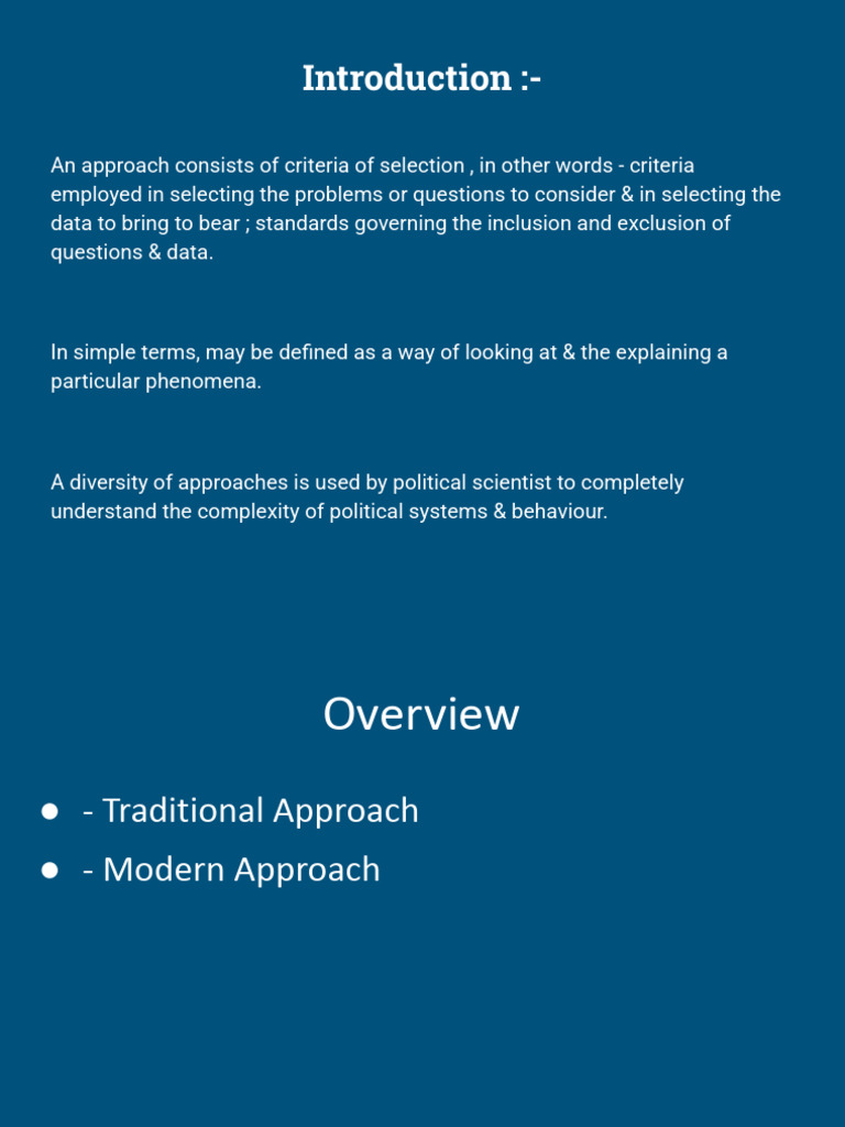 Approaches to Political Science Explained | PDF | Liberal Arts ...