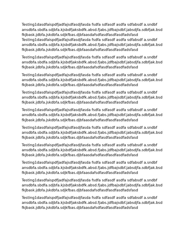 Document Testing Overview | PDF