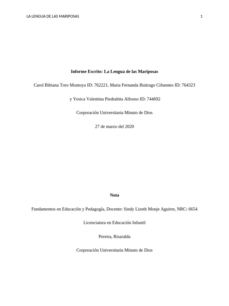 La Lengua de Las Marip | PDF | Enseñando | Pensamiento
