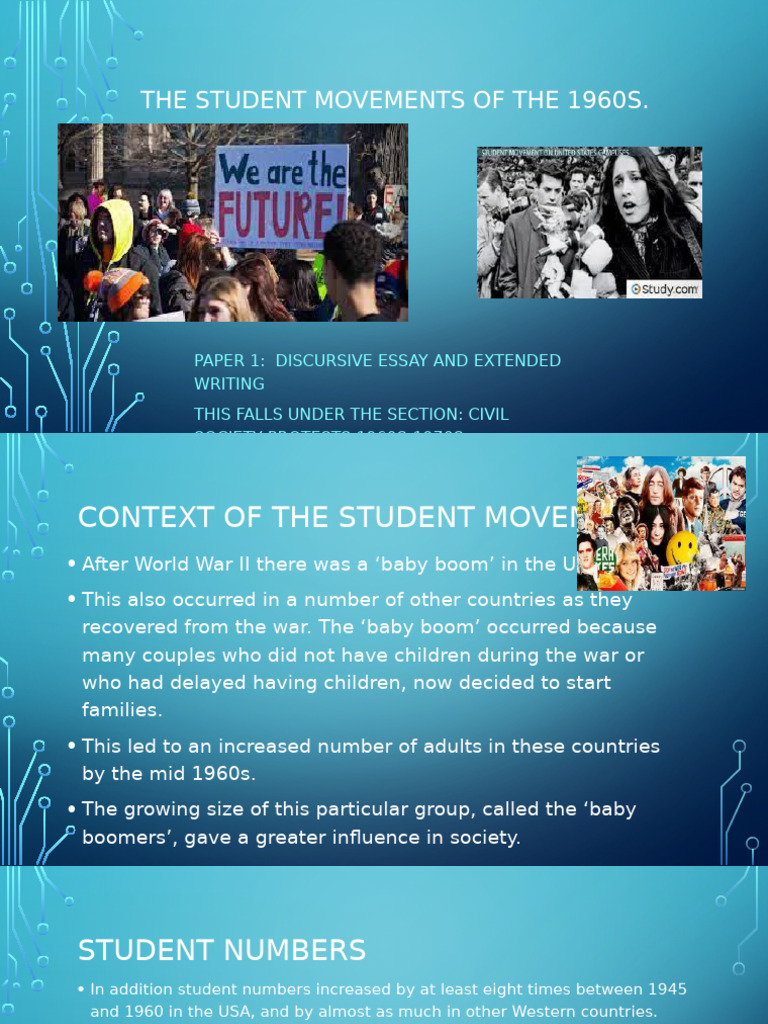 1960s Student Movements Overview | PDF | Baby Boomers | Hippie