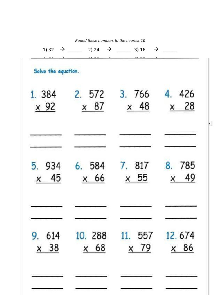 Rounding Off Grade4 | PDF