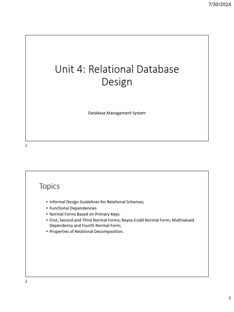 Relational Database Design Principles | PDF | Data Management | Databases